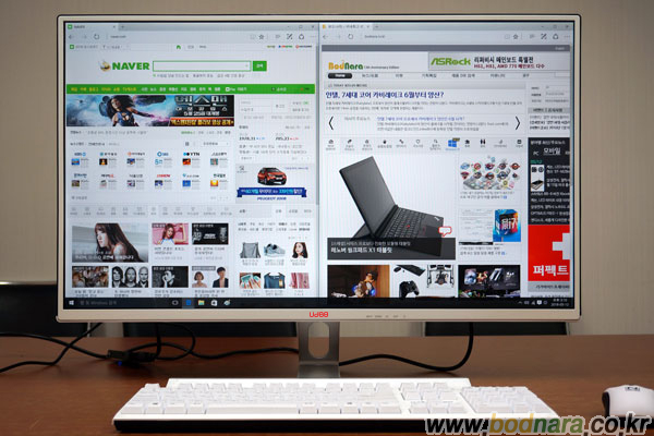 화이트 컬러로 만나는 유디아 모니터, 제이씨현 UDEA LOOK 320 ADS 유케어 : 다나와 DPG는 내맘을 디피지