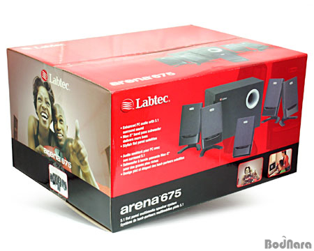 플랫 패널 5.1채널 스피커, Labtec Arena-675 출시:: 보드나라
