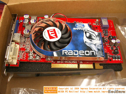 일본, Radeon X800 PRO 판매시작, 5~6만엔대..:: 보드나라