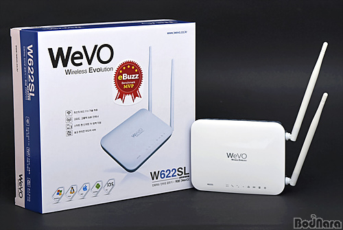 [리뷰]안정성과 성능을 겸비한 300Mbps 유무선 공유기, WeVO W622SL:: 보드나라