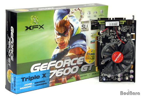 [프리뷰]화려한 외형에 잘만쿨러까지!, Absolute XFX GeForce 7600GT ZALMAN:: 보드나라