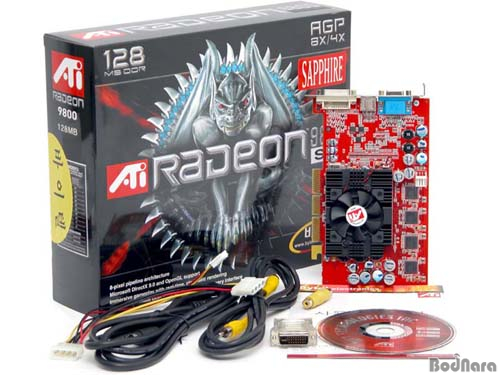 [리뷰]9800 칩셋의 저가형 버전, 바이텔 Radeon 9800 SE 128MB:: 보드나라