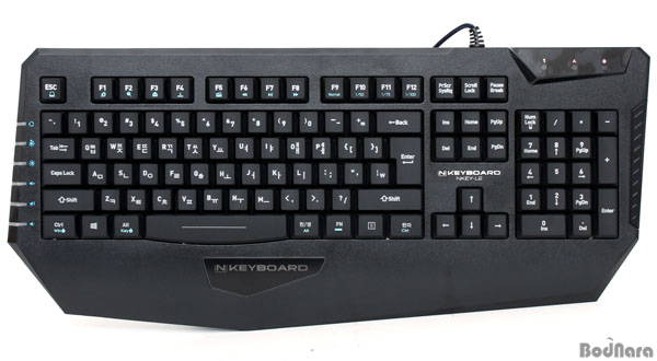 [프리뷰]3컬러 LED 백라이트 게이밍 키보드, 스카이디지탈 NKEY-L2:: 보드나라