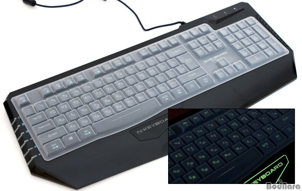 [프리뷰]3컬러 LED 백라이트 게이밍 키보드, 스카이디지탈 NKEY-L2:: 보드나라