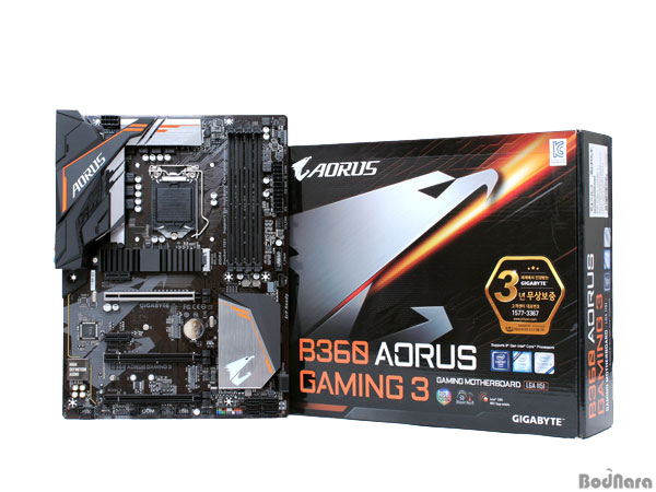 [프리뷰]이제는 보급형도 커피레이크, 기가바이트 B360 AORUS GAMING3:: 보드나라