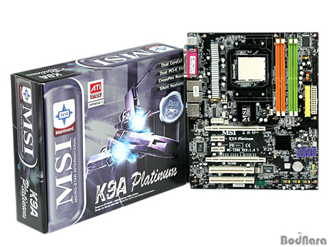 [리뷰]CrossFire는 기본! SB600 채용 AM2 메인보드! MSI K9A Platinum:: 보드나라