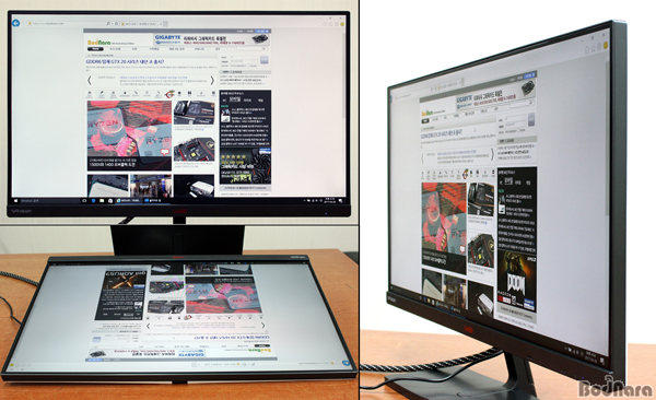 [리뷰]PLS 패널의 실속형 슬림 모니터, 제이씨현 UDEA Edge 24FG2 유케어 무결점:: 보드나라