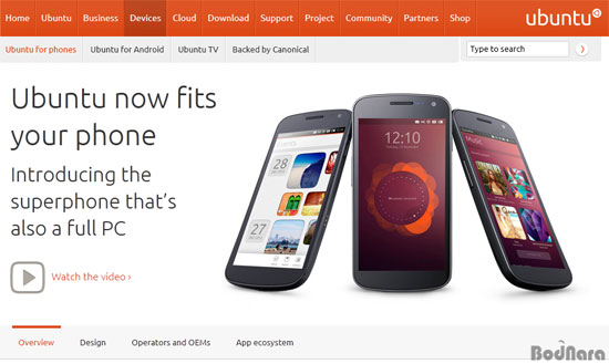 스마트폰 OS 전쟁에 우분투 참전! CES 겨냥해 Ubuntu for phone 공개:: 보드나라