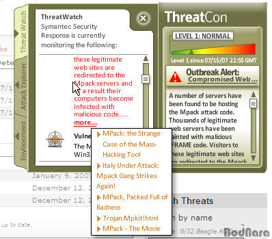 시만텍, ThreatCon 새 버전 발표:: 보드나라