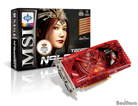 웨이코스, 오버클럭된 MSI 9600GT 그래픽 카드 출시:: 보드나라