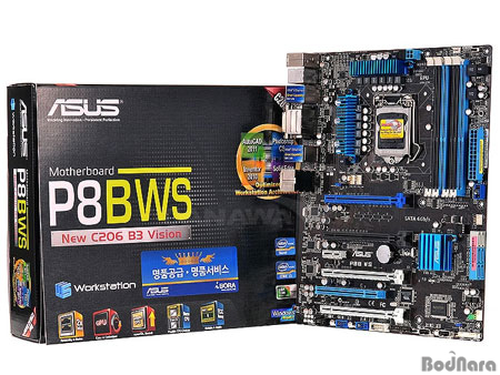 서버용 샌디브릿지 지원, ASUS P8B WS 메인보드 출시:: 보드나라