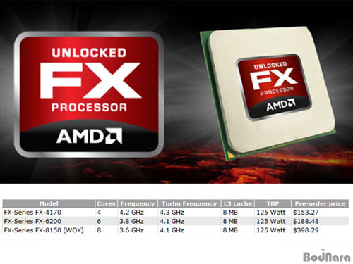 4.2GHz 고클럭 FX-4170 포함 새로운 AMD FX CPU 3종 프리오더 가격 공개:: 보드나라