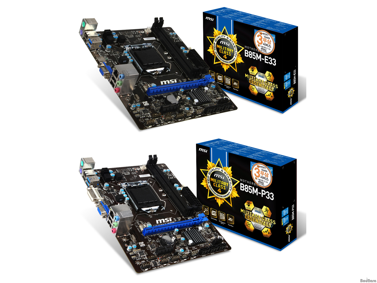 웨이코스, 하스웰 HTPC 위한 MSI B85M-E33 / P33 출시:: 보드나라