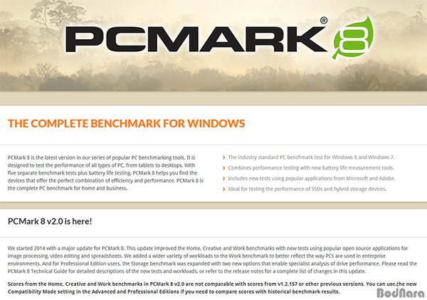 새로운 세부 테스트 추가된 PCMark 8 v2.0 공개:: 보드나라