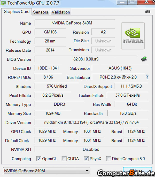 엔비디아 지포스 GT 830M과 840M은 맥스웰 아키텍처?:: 보드나라