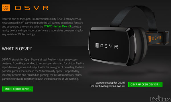 Razer, 오픈소스 VR 헤드셋 'OSVR' 발표.. 개발자킷 199.99달러:: 보드나라