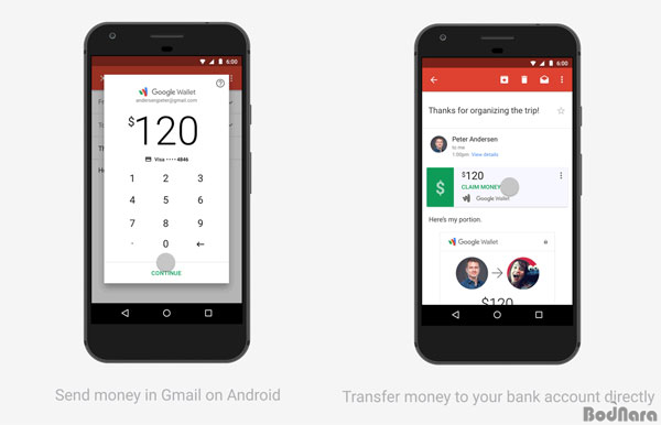 구글, 안드로이드 Gmail 앱에 송금 기능 추가:: 보드나라