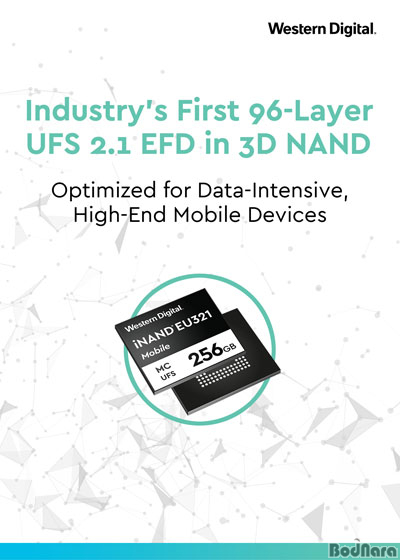 WD, 업계 최초 스마트폰용 96단 3D낸드 UFS 2.1 임베디드 스토리지 출시:: 보드나라