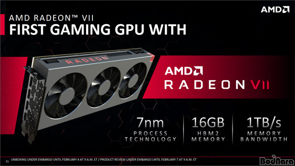 세계 최초 7nm 게이밍 GPU, AMD 라데온 VII 공식 출시:: 보드나라