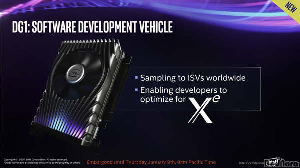 인텔 Xe 아키텍처 외장 VGA DG1 실물 공개:: 보드나라