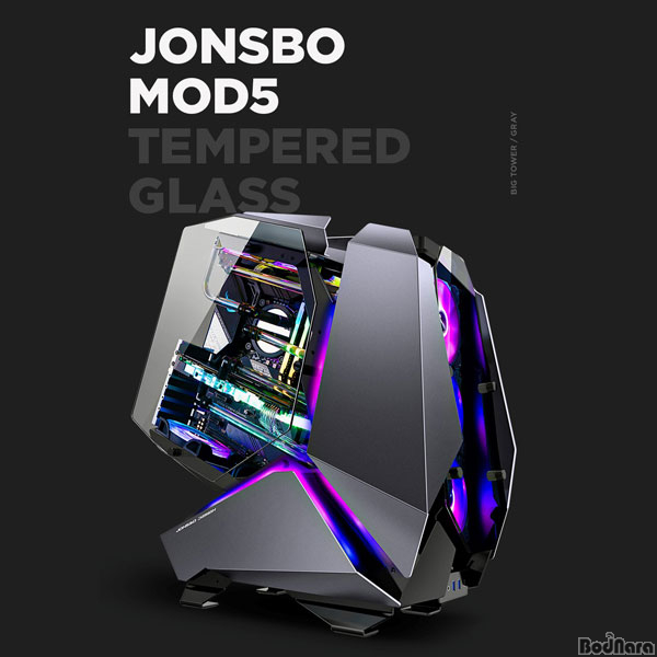 브라보텍, 오픈형 알루미늄 RGB 튜닝 케이스 JONSBO MOD5 출시:: 보드나라