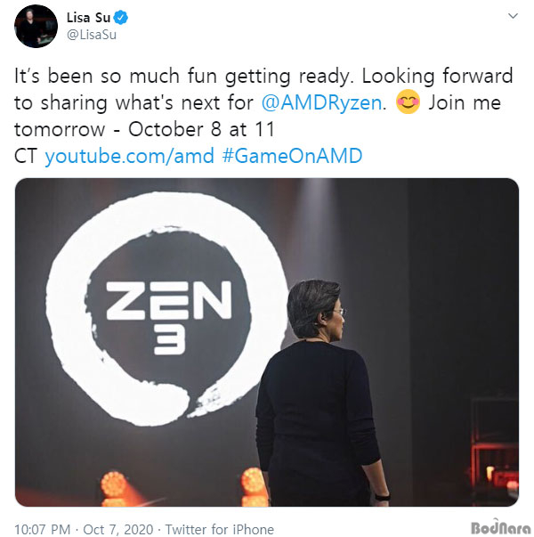 AMD, Zen3 라이젠 5000 데스크탑 프로세서 발표 앞두고 티저 공개:: 보드나라