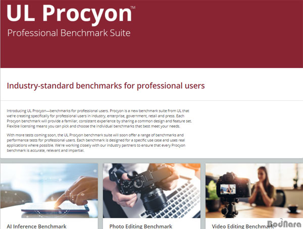전문가 대상 이미지, 영상 작업 성능 벤치마크, UL Procyon 출시:: 보드나라