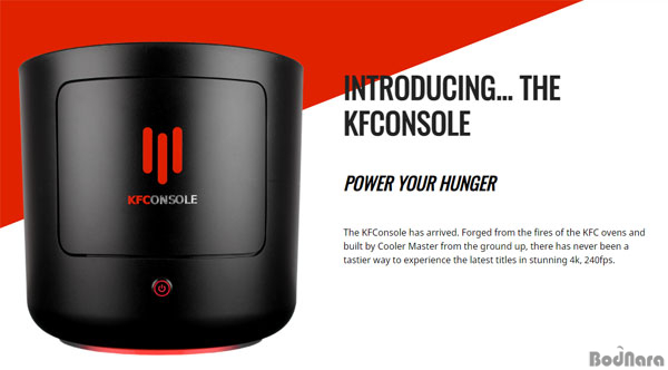 PC 게임하며 치킨 데워먹는 콘솔, KFConsole 발표:: 보드나라