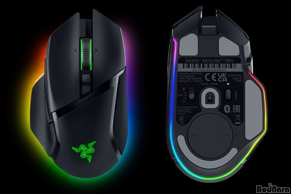 레이저, 고성능 무선 게이밍 마우스 '바실리스크 V3 프로' 출시:: 보드나라