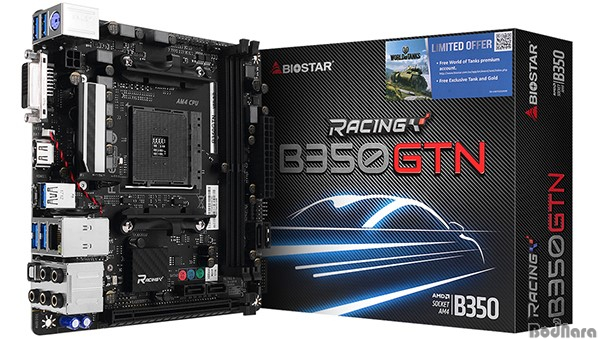 이엠텍, 바이오스타 RACING B350 GTN 메인보드 출시:: 보드나라