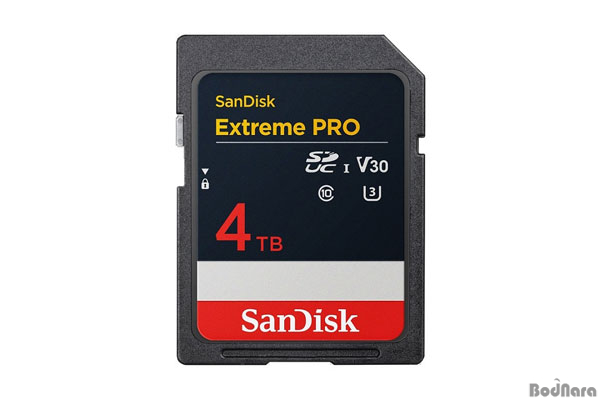 세계 최대 용량 SD 카드, 4TB 샌디스크 익스트림 프로 SDUC UHS-I 발표:: 보드나라