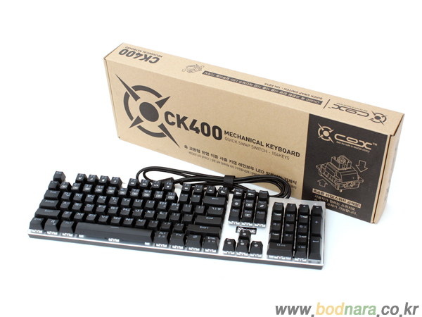 취향대로 키 스위치 교체하는 키보드, COX CK400 교체축 레인보우 LED : 다나와 DPG는 내맘을 디피지