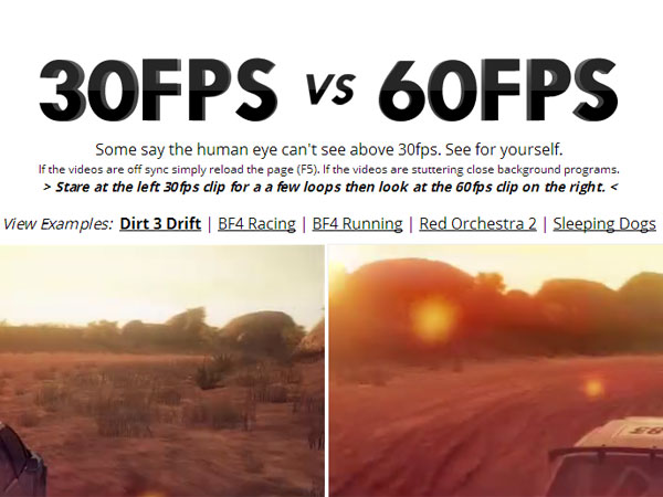 게임에서 30fps vs 60fps 눈으로 구분 가능할까?:: 보드나라