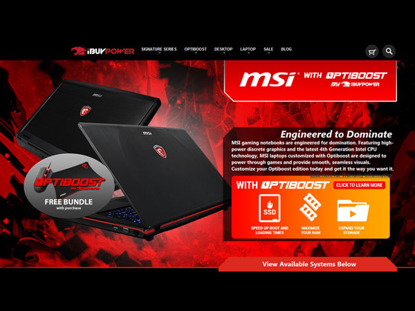 MSI, iBUYPOWER의 Optiboost에 참여해 게이밍 노트북 활용도 향상:: 보드나라