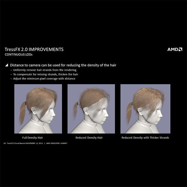 AMD 엘라스틴 효과 TressFX 이렇게 변한다, TressFX 2.0 개선 사항 공개:: 보드나라
