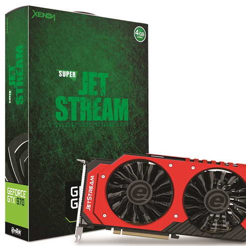 이엠텍, XENON 지포스 GTX 970 Super JETSTREAM D5 4GB 출시:: 보드나라