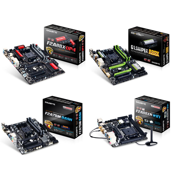 기가바이트 FM2+ 메인보드 라인업, AMD A10-7870K 포함 Godavari APU 지원:: 보드나라