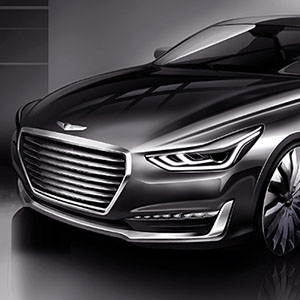 현대차 신형 에쿠스, '제네시스 EQ900'으로 변신, 3.3 V6 터보 엔진 적용:: 보드나라