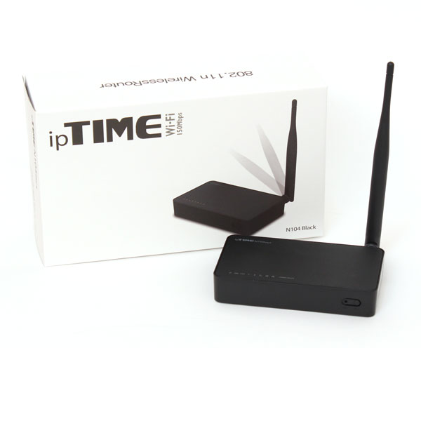 [프리뷰]기름기 쫙 뺀 보급형 광랜 유무선 공유기,ipTIME N104 Black:: 보드나라