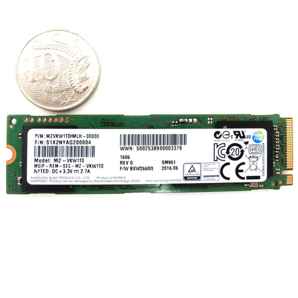 삼성 1TB MVNe M.2 SSD SM961 다음 주 출시?:: 보드나라