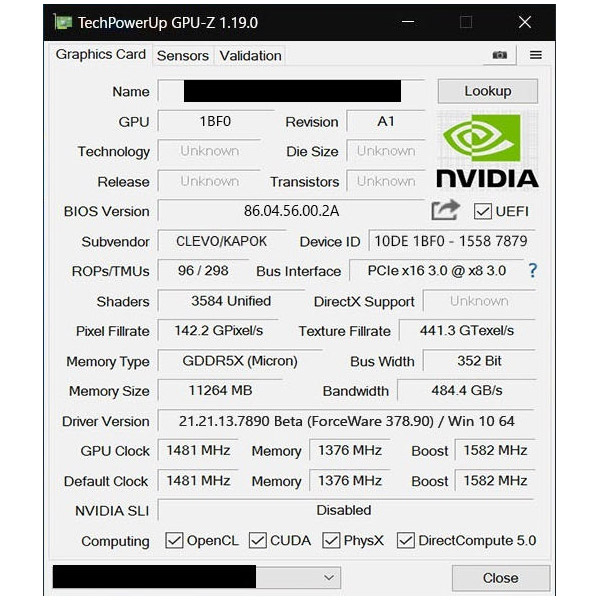 엔비디아 지포스 GTX 1080 Ti 모바일은 더 많은 ROP와 TMU 탑재?:: 보드나라