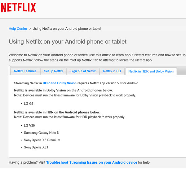 갤노트8-V30, 넷플릭스 HDR 스트리밍 지원:: 보드나라