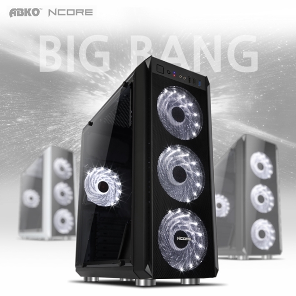 앱코, 전면 메쉬 타입 PC케이스 빅뱅 출시:: 보드나라