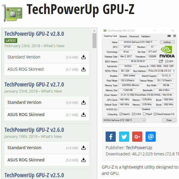 AMD 레이븐 릿지 APU 지원, GPU-Z 2.8.0 공개:: 보드나라