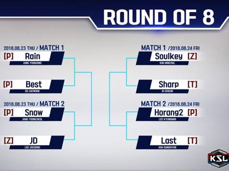 블리자드, 코리아 스타크래프트 리그(KSL) 8강 시작:: 보드나라