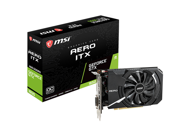 MSI, GTX 1650 에어로 ITX 4GB 출시:: 보드나라