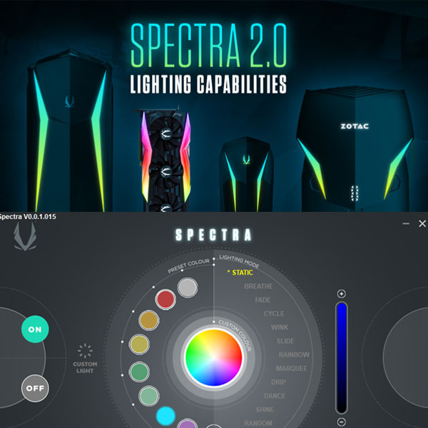 조텍, RGB 유틸리티 SPECTRA 2.0 버전 제공:: 보드나라