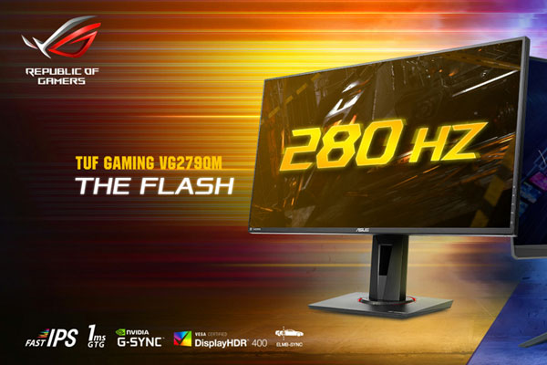 240Hz보다 빠른 280Hz 주사율, ASUS TUF Gaming VG279QM 모니터 등장:: 보드나라