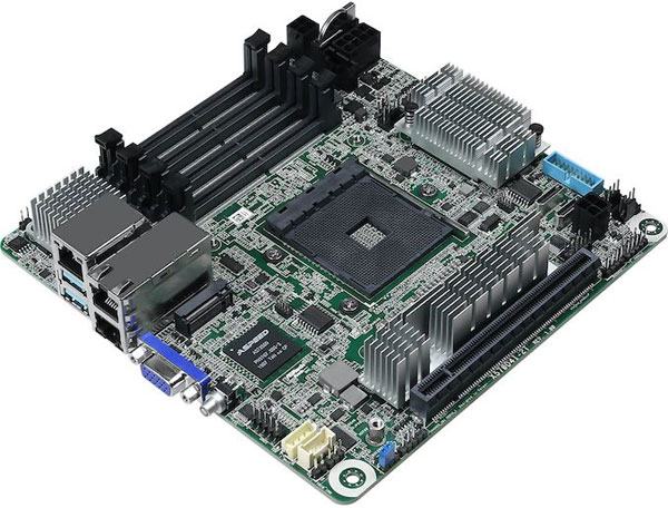 메모리슬롯 4개의 X570 미니 ITX 메인보드, ASRock X570D4I-2T 공개:: 보드나라