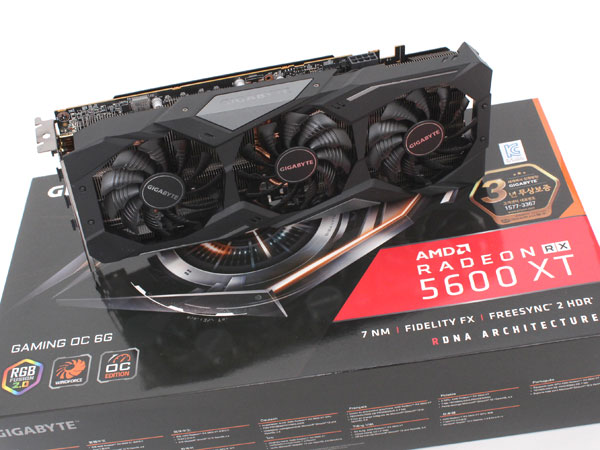 [리뷰]Full HD와 QHD 게이밍의 다크호스, 기가바이트 라데온 RX 5600 XT Gaming OC:: 보드나라